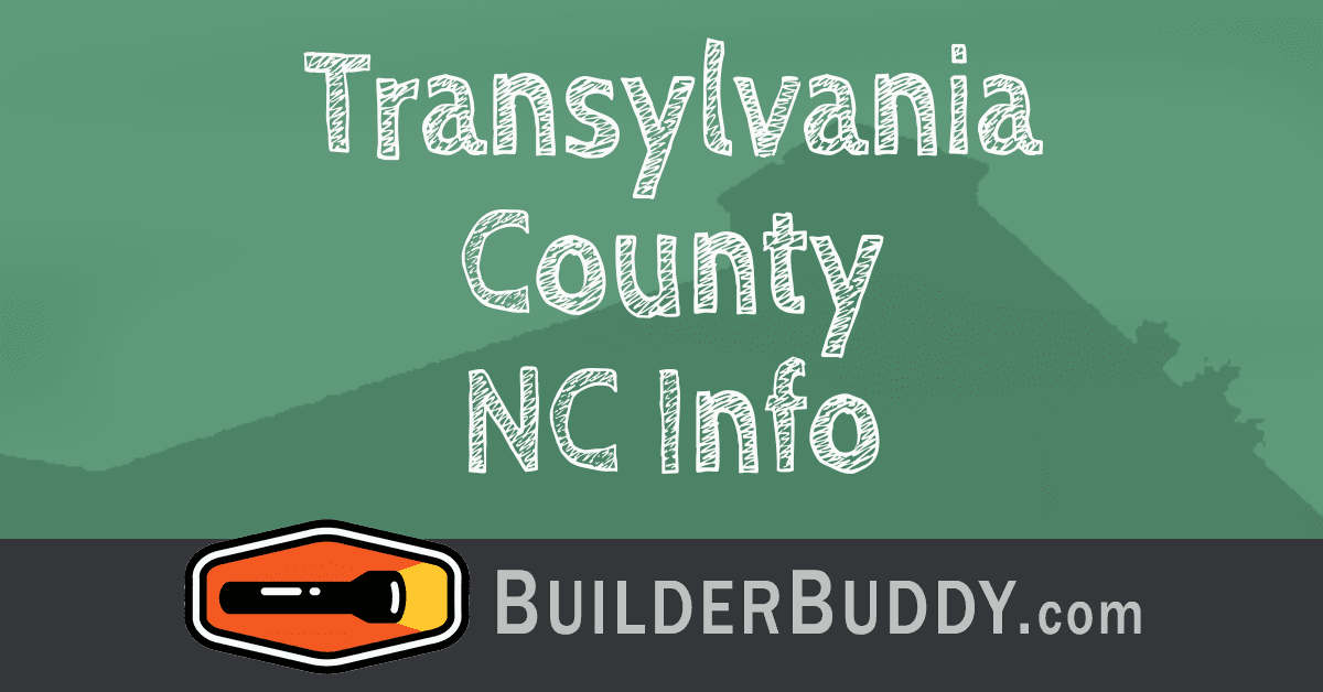 Transylvania County Government Information - BuilderBuddy Inspections